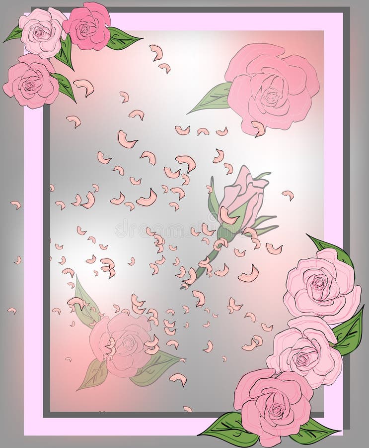 Valentine Pink Background with Starry Lights Stock Illustration ...