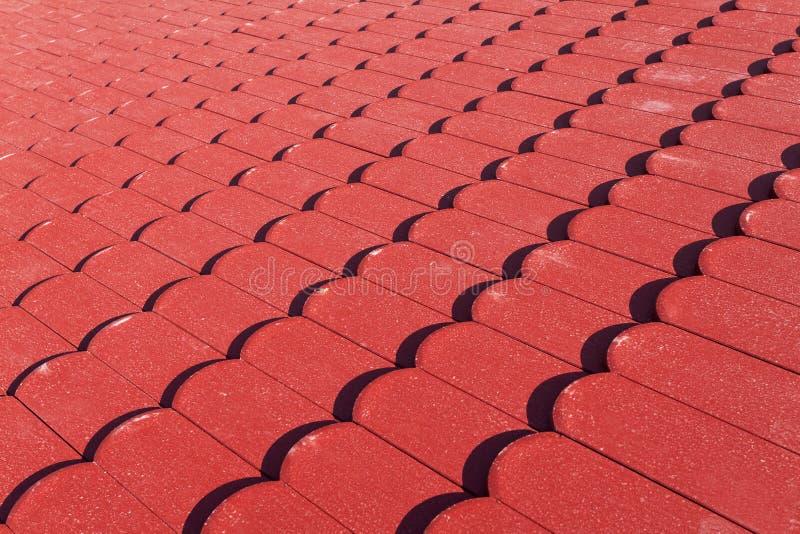 Texture Rouge De Tuiles De Toit Image stock - Image du texturisé ...