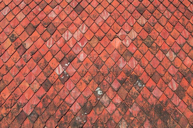 Texture Rouge De Tuiles De Toiture Image stock - Image du détaillé ...