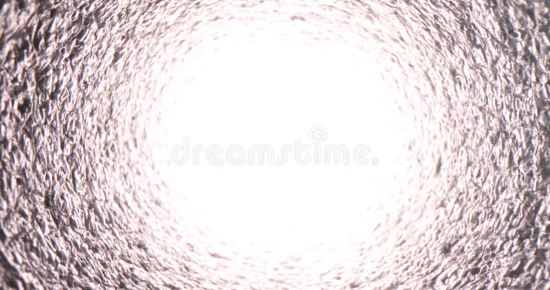 Texture of Rough Pipe Inside and Bright Light at End of Tunnel Stock ...