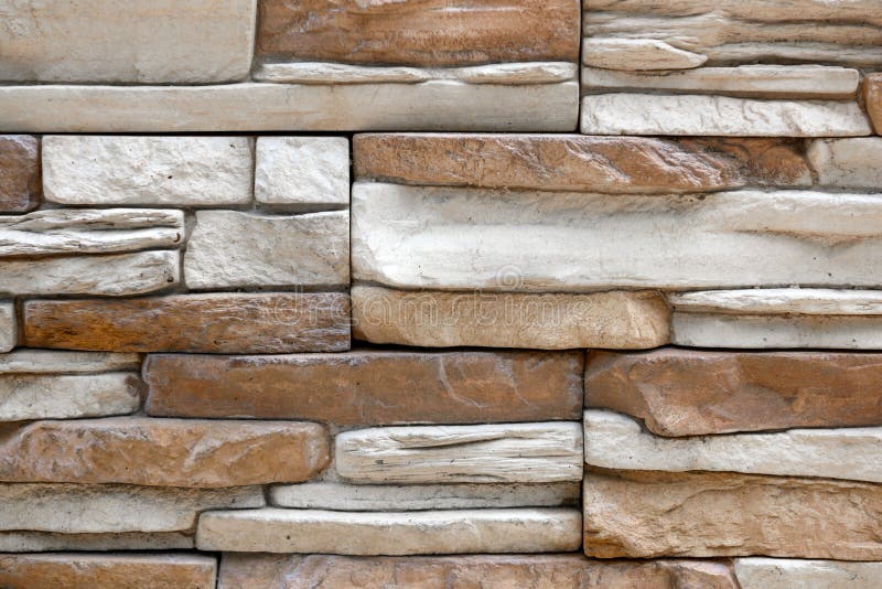 Texture of Rough Stone Brickwall Stock Image - Image of exterior ...