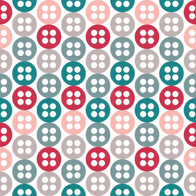 Texture from Round Form of Buttons for Seamless Desingn Stock Vector ...