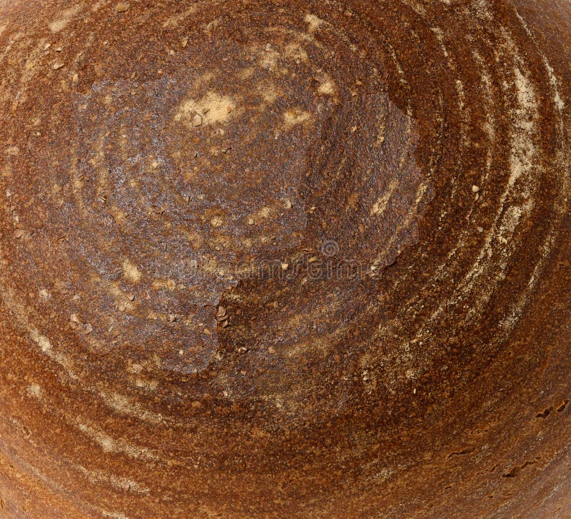 Texture of Round Rye Bread, Full Frame Stock Photo - Image of pattern ...