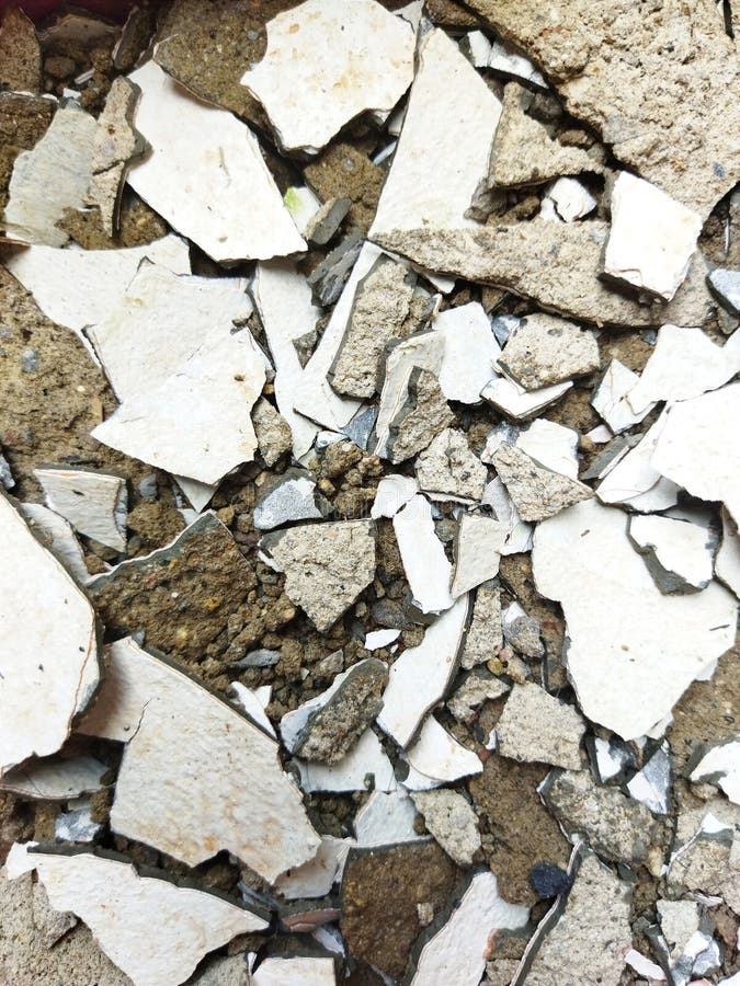 The Texture of Rubble and Pieces of Building Walls. Vertical Format ...