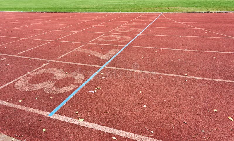Texture of Running Track in Athletic Stadium. Stock Image - Image of ...