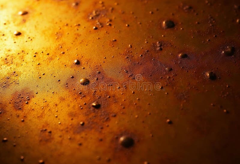 Texture of Rust Captured in Warm Tones Reflecting Light at a Close ...