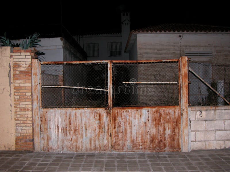 Rust door chalet stock photo. Image of rust, door, chalet - 127154800