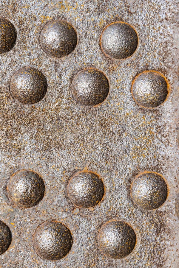 Rusted Metal Surface With Rivets Stock Image - Image of texture ...