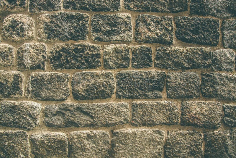 Texture of a Rustic Stone Wall Stock Photo - Image of brown, concrete ...