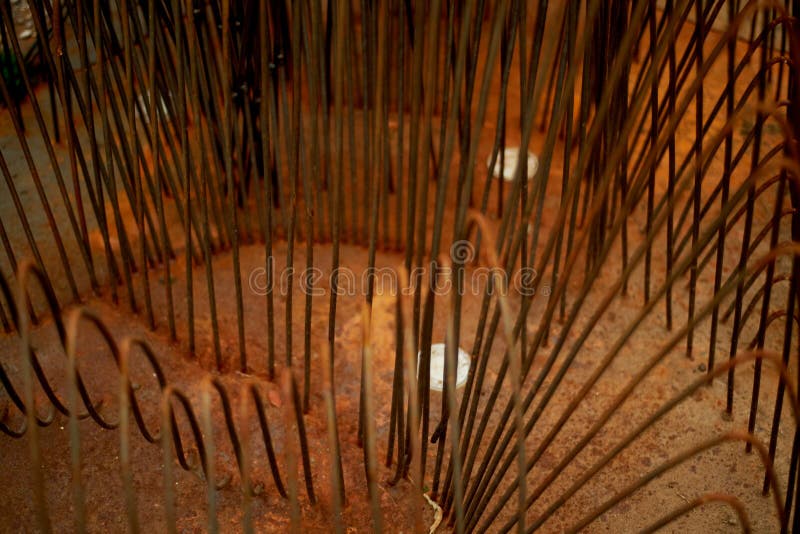 Texture of Rusty Bent Rods.Closely Stock Photo - Image of rust ...