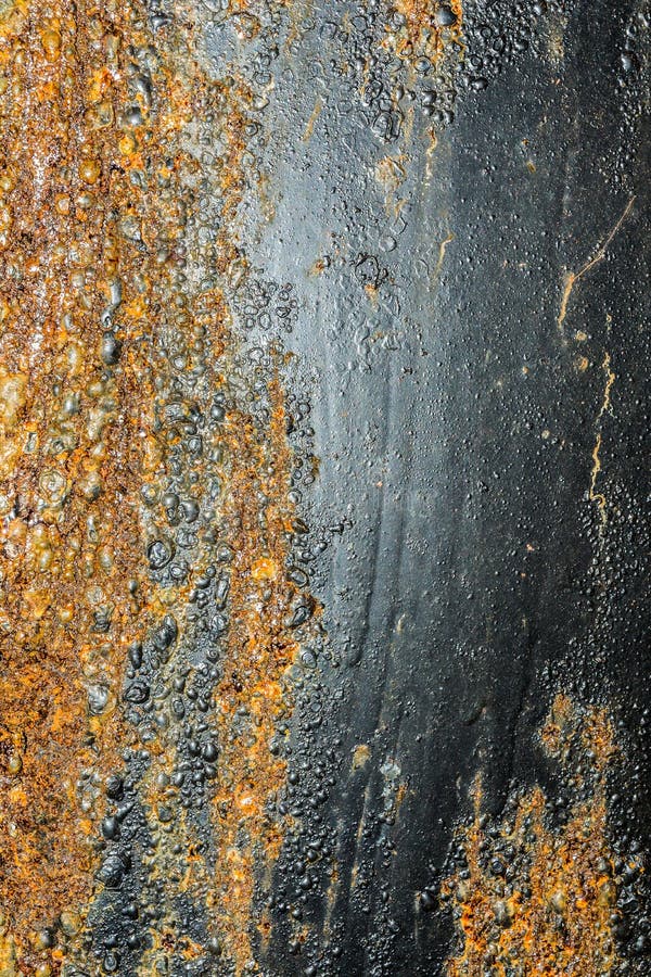 Rusty Black Metal Texture, Close-up Abstraction Background Stock Image ...