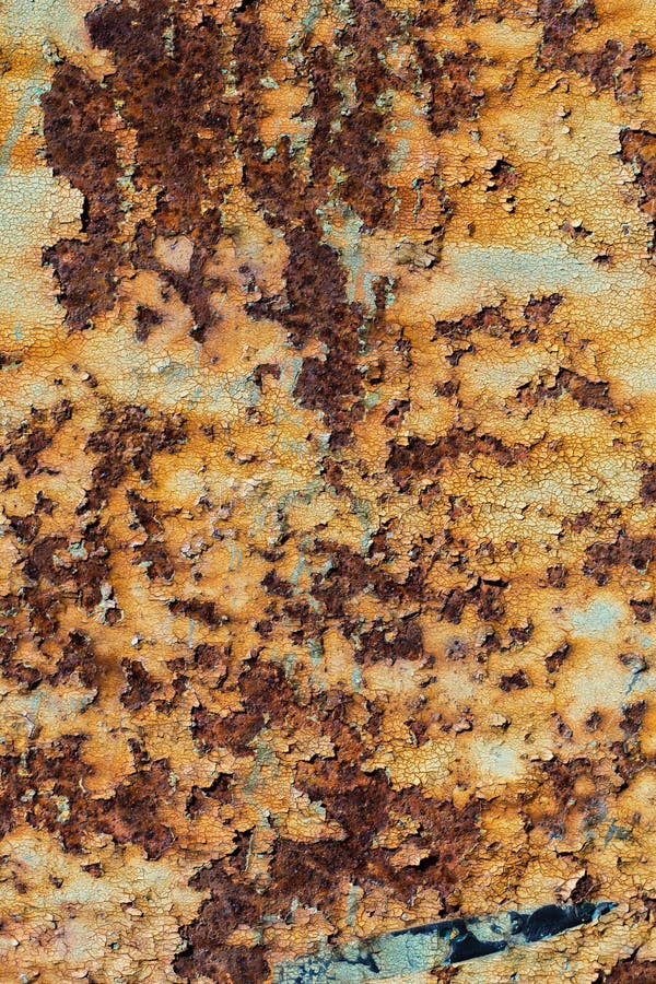 Texture Of Rusty Iron, Cracked Paint On An Old Metallic Surface, Sheet ...