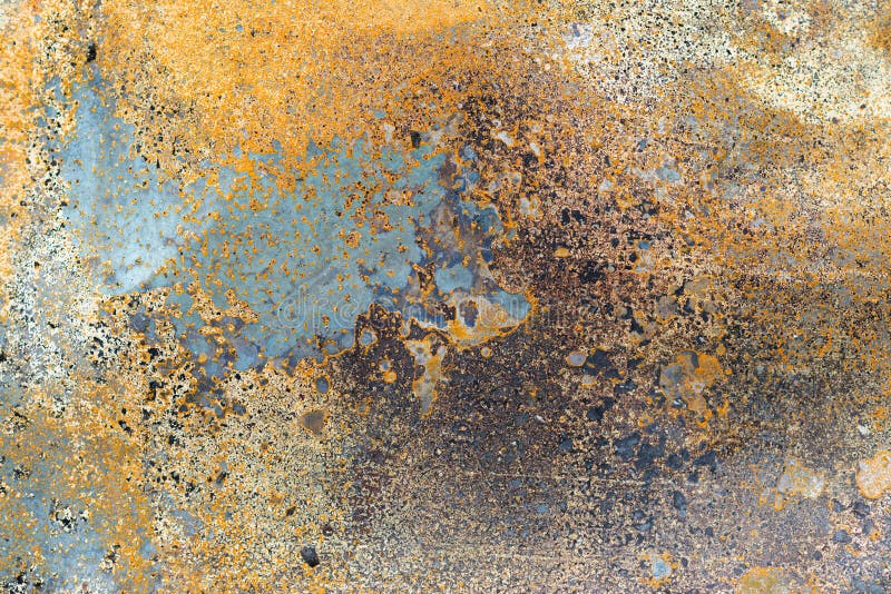 Texture of Rusty Iron. Rust on Sheet of Metal. Rust Stains on Surface ...
