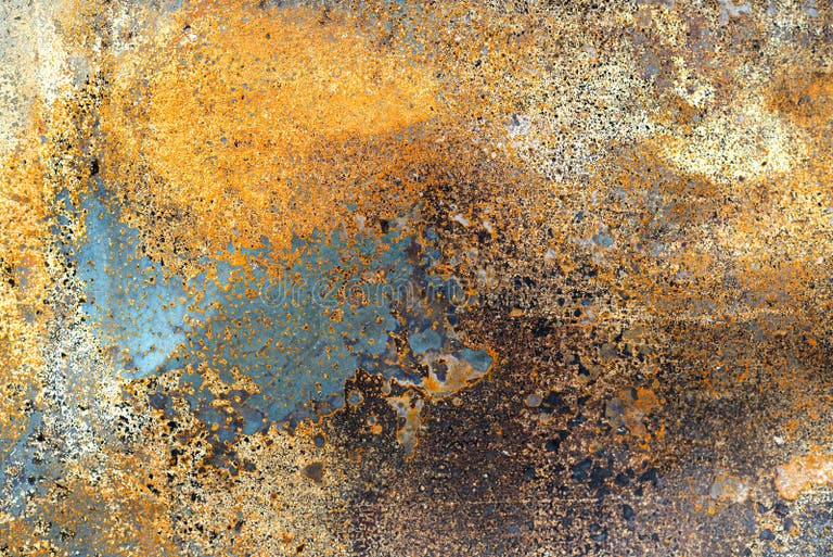 Texture of Rusty Iron. Rust on Sheet of Metal. Rust Stains on Surface ...