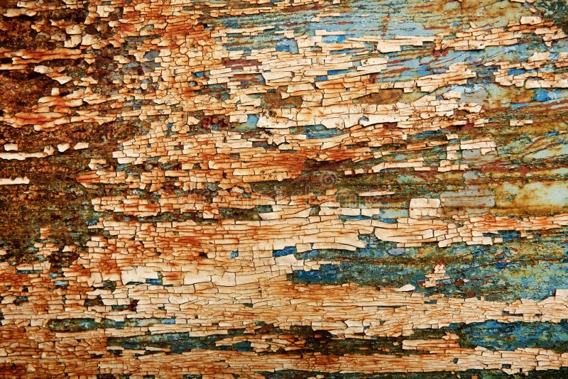 Texture of Rusty Metal with Cracked Paint. Rust Stock Photo - Image of ...