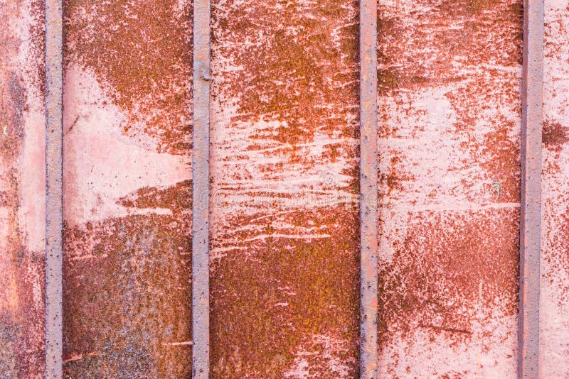 Texture Rusty Metal With Four Vertical Square Rods, Abstract Background ...