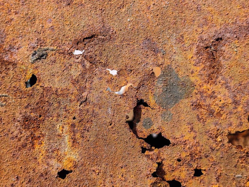 Texture of Rusty Metal with Holes Stock Image - Image of iron ...