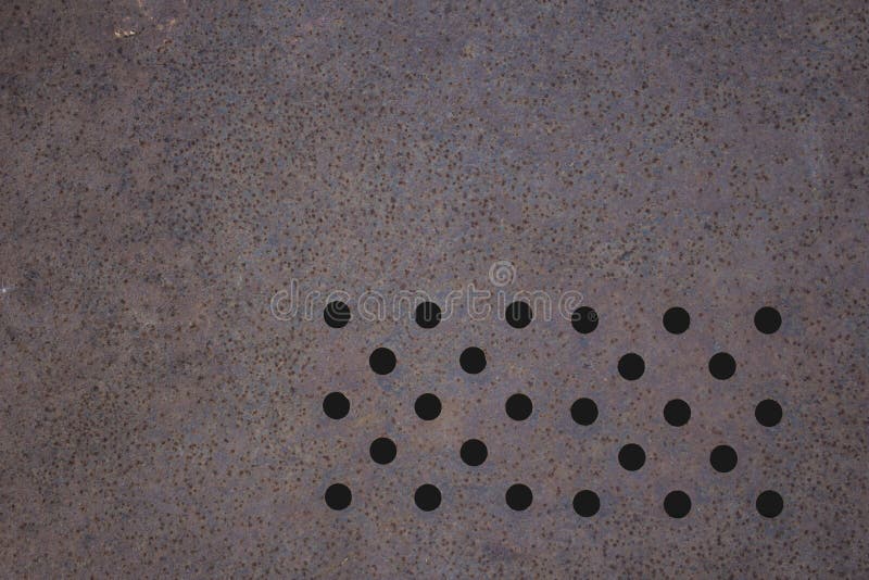 Texture of Rusty Metal with Holes Stock Image - Image of destruction ...