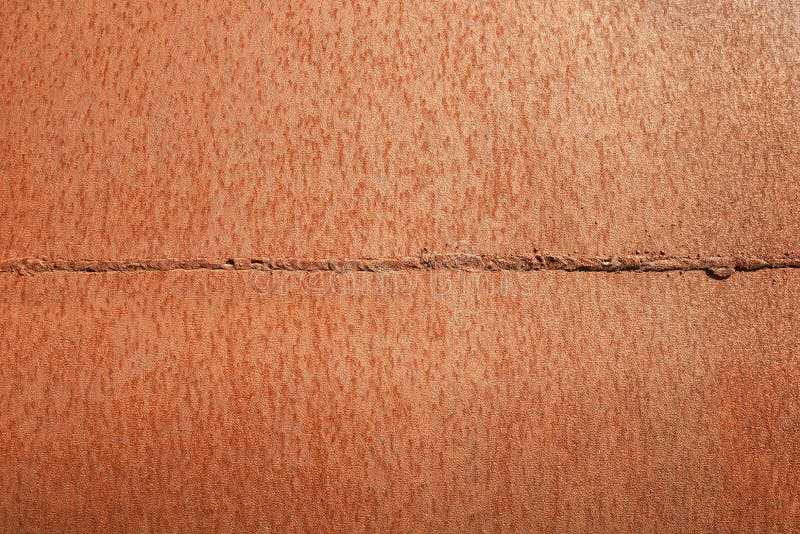 The Texture of Rusty Metal with a Horizontal Weld Stock Photo - Image ...