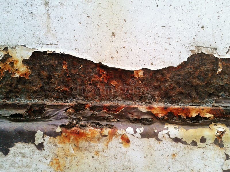 A Rotted Metal Panel Covered in Rust Stock Image - Image of rotted ...