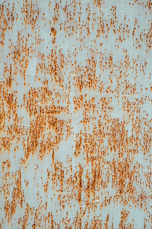 Texture of Rusty Metal, Painted White Which Became Orange Dots from ...