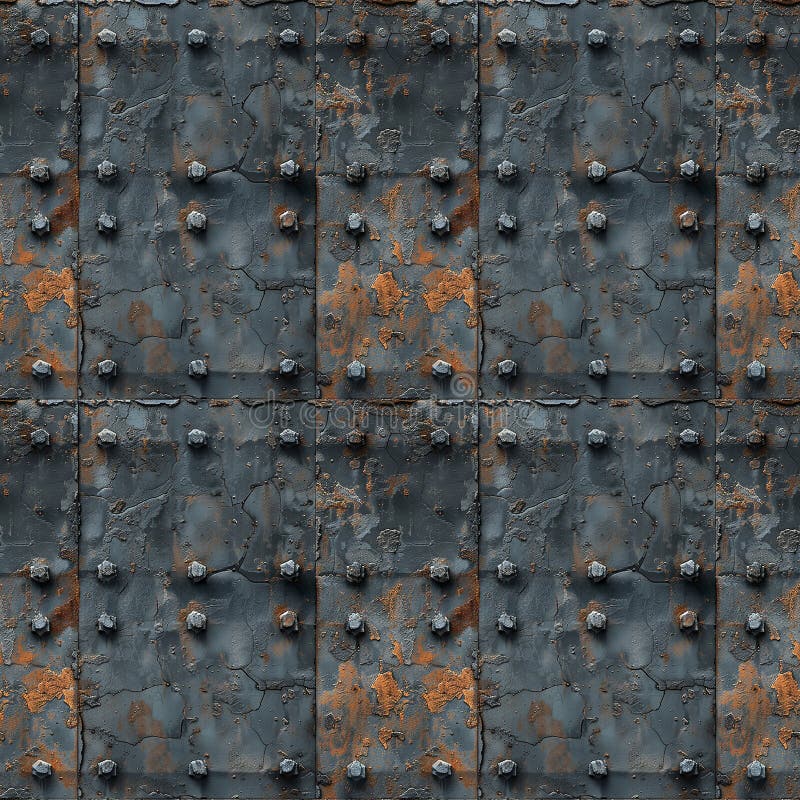 Texture of Rusty Metal Panel with a Weathered Finish Stock Illustration ...