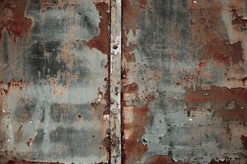 Texture of Rusty Metal with Peeling Paint Stock Photo - Image of retro ...