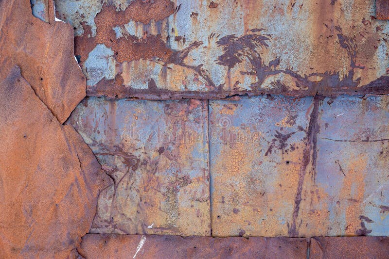 Rough Oxidized Iron Ore Face Surface Stock Photo - Image of heavy ...