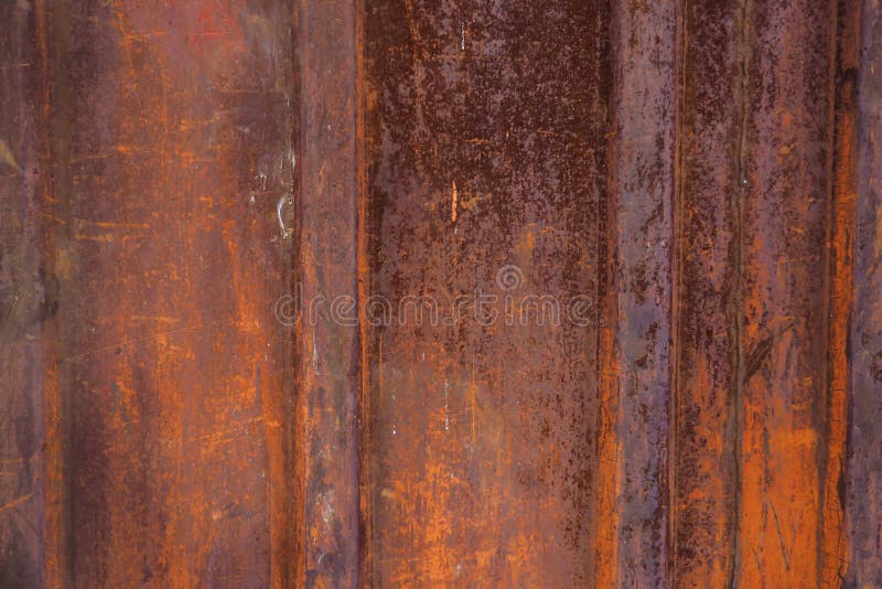 Texture of a Rusted Metal Surface with Vertical Lines Stock Image ...