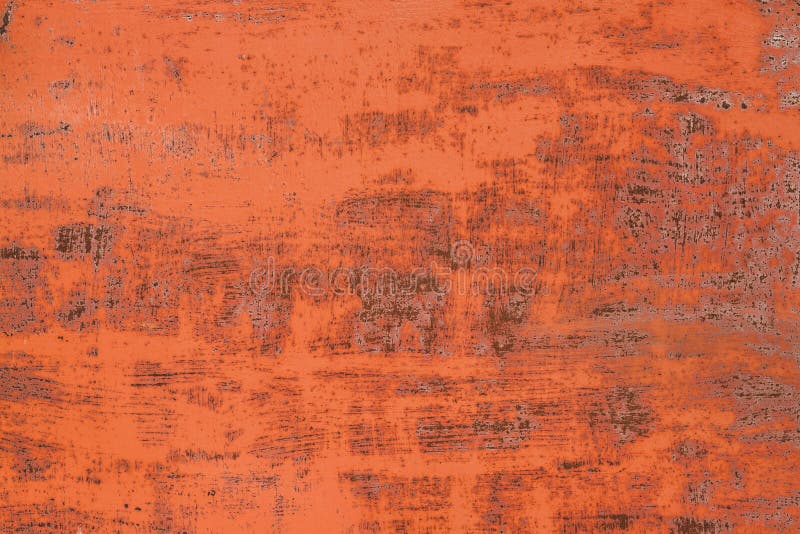 The Texture is a Rusty Metallic Orange Painted Surface with Paint ...