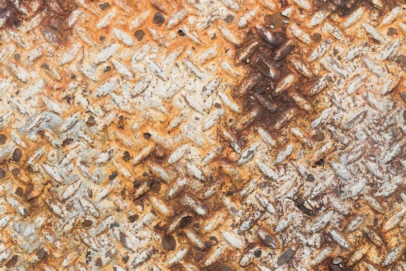 Texture of Rusty Old Diamond Plate Metal Stock Photo - Image of plate ...