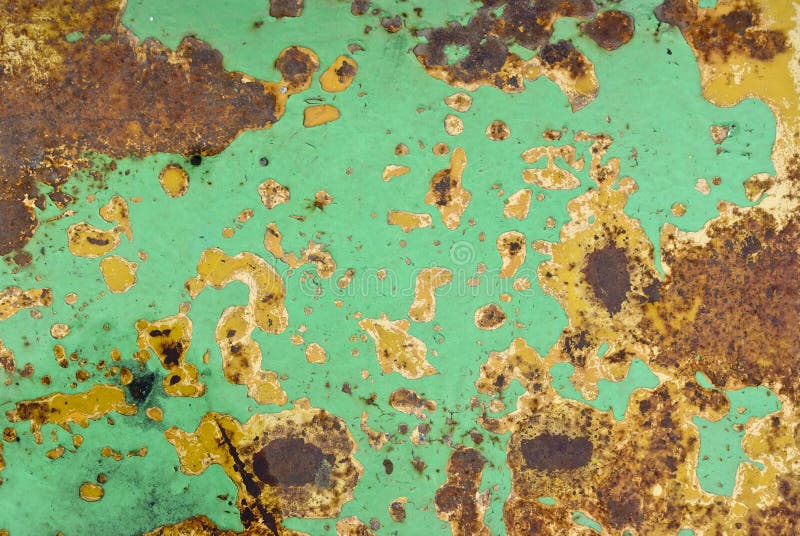 Texture of Rusty Painted Metal Stock Photo - Image of metallic ...