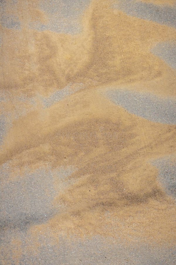 Texture of Sand on Asphalt. Patterns of Wind-blown Dry Sand on an ...