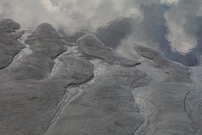 Sand relief on a beach stock photo. Image of background - 108036348