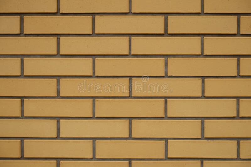 Texture of Sand Yellow Brick Wall with Running Bond Stock Image - Image ...