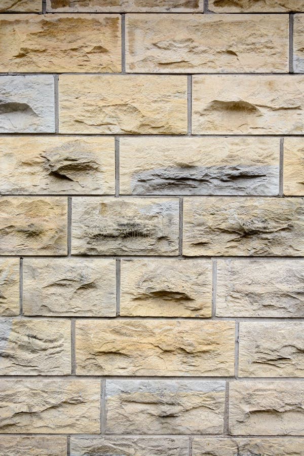Texture of Sandstone Brick Wall Stock Image - Image of broken, brown ...