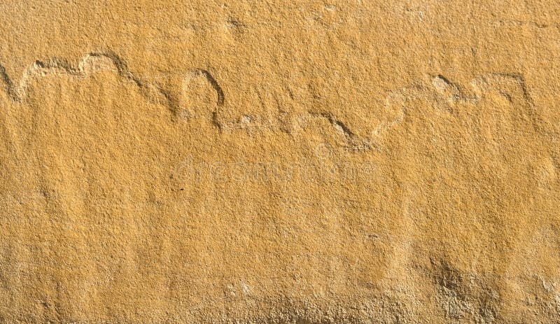 Texture of Sandstone with a Warm Yellow Color and Interesting Structure ...