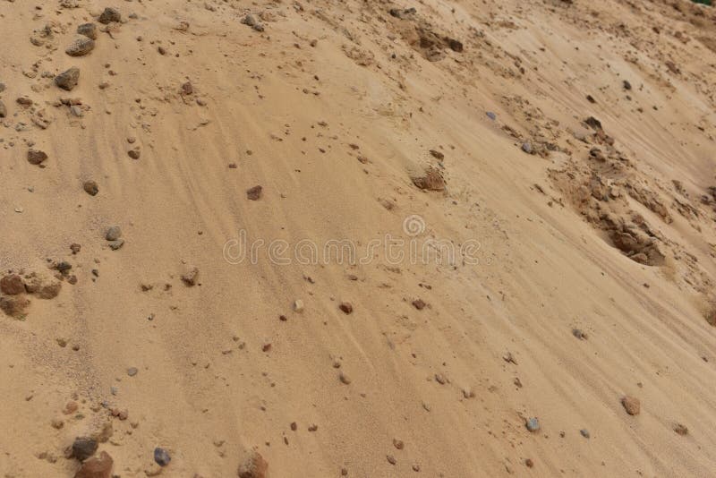 The Texture of the Sandy Layer of the Earth. Sand Background Stock ...
