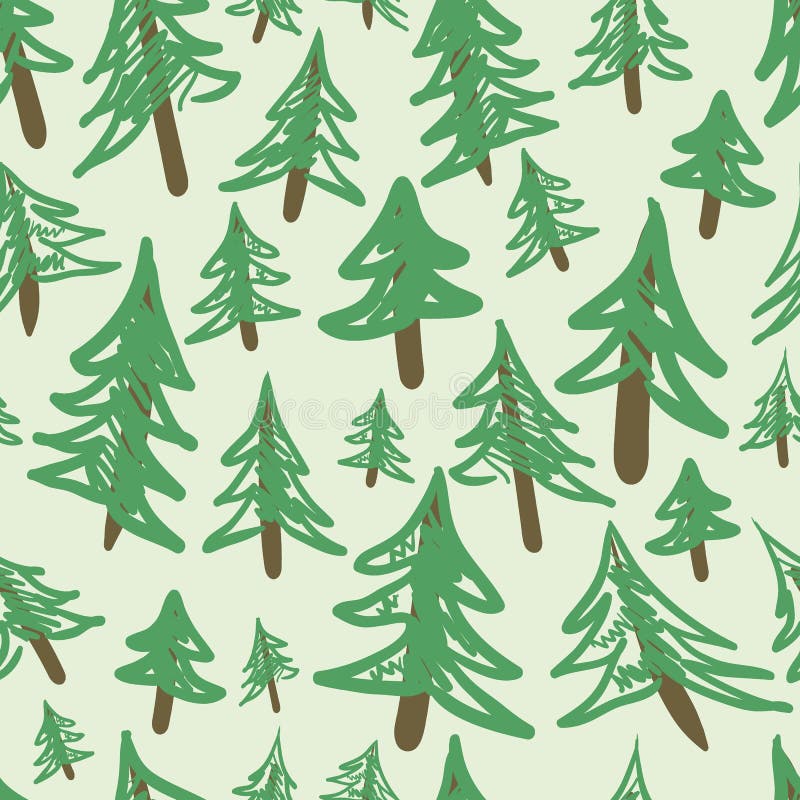 Texture Sans Joint De Pointeaux De Sapin Illustration de Vecteur ...