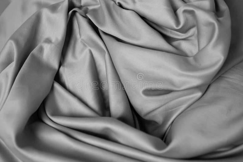 Texture of Satin Bed Linen with Waves Fabric Stock Photo - Image of ...
