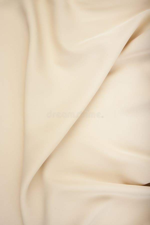The Texture of the Satin Fabric of Beige Color for the Background Stock ...