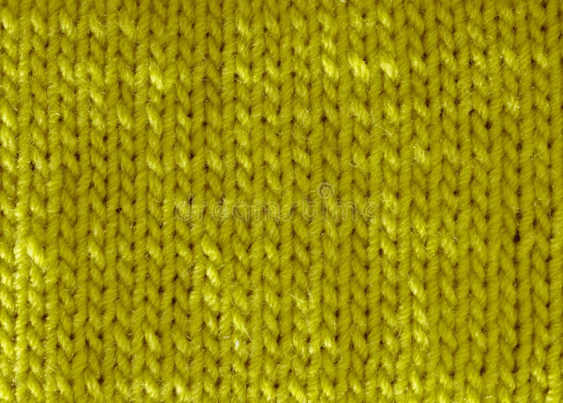 The Texture of the Satin Stitch Pattern is Knitted with Olive Wool Yarn ...