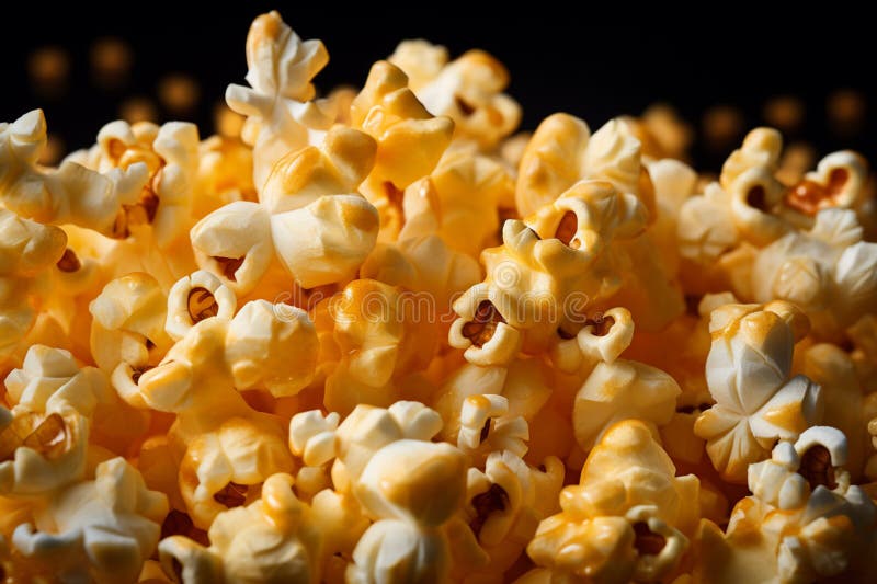The Texture of Scattered Popcorn Offers a Delightful Crunch, Each ...