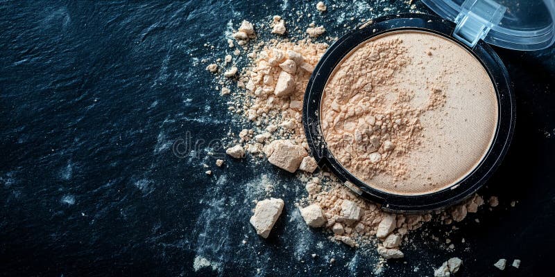 Texture of Scattered Powder on a Dark Background for Creative Designs ...