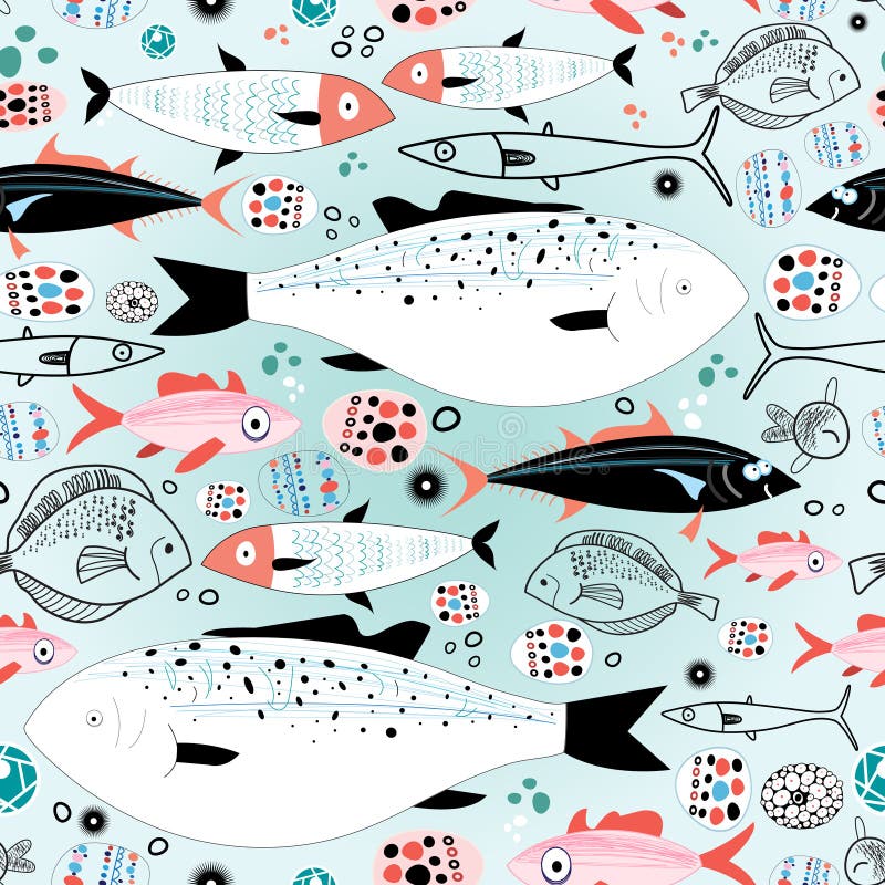 Texture sea fish stock illustration. Illustration of shapes - 41286473