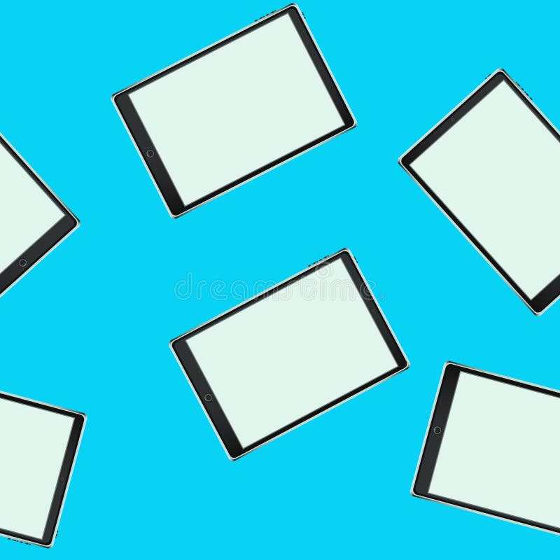 Texture, Seamless Pattern of Smart Modern Smart Touchscreen Tablet ...