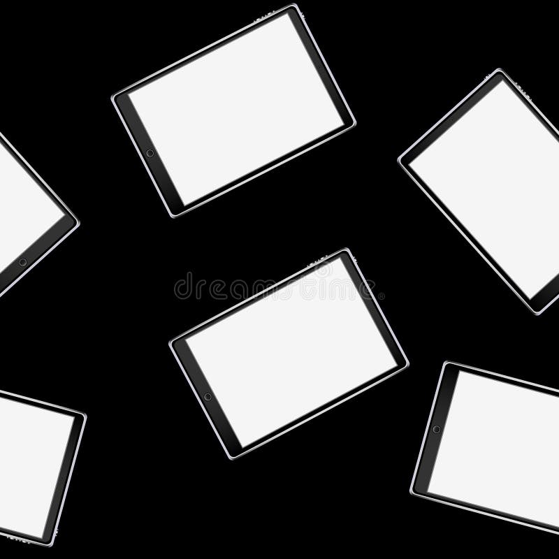 Texture, Seamless Pattern of Smart Modern Smart Touchscreen Tablet ...