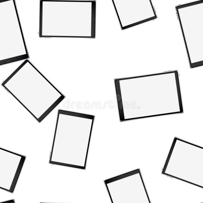 Texture, Seamless Pattern of Smart Modern Smart Touchscreen Tablet ...