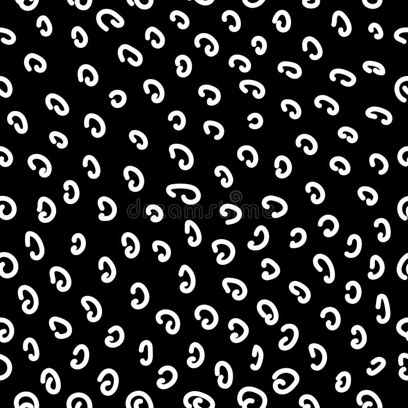 Texture Seamless Pattern of White Hooks on a Black Square Background ...
