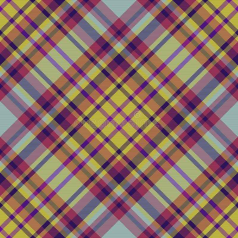 Plaid Vector Textile of Fabric Texture Seamless with a Check Pattern ...